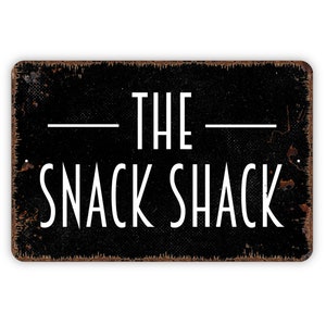 The Snack Shack Sign - Kitchen Pantry Concessions Outdoor or Indoor ...