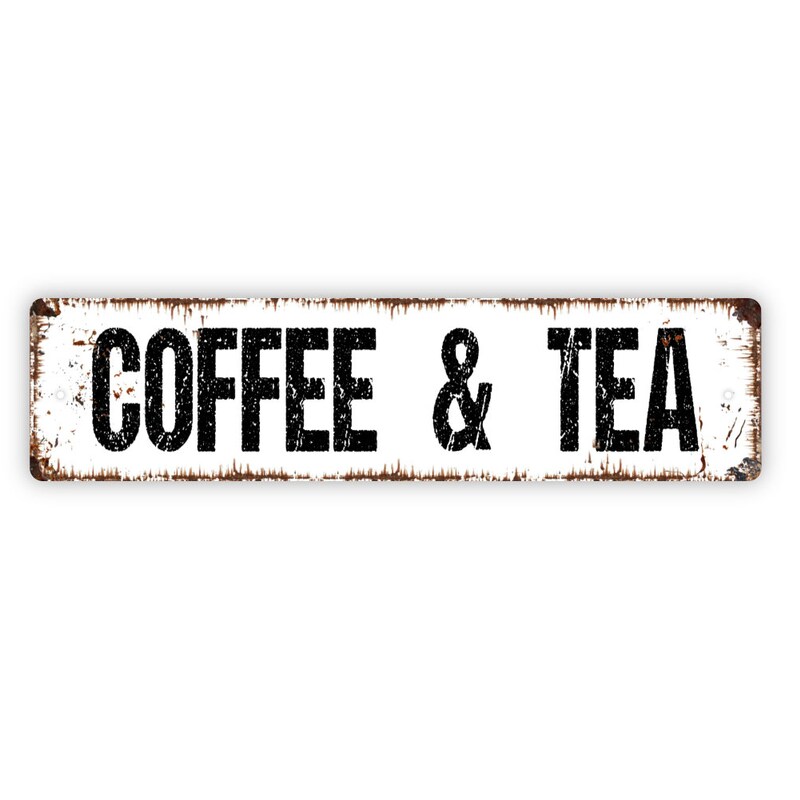 Coffee and Tea Sign - Etsy