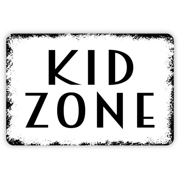 Kid Zone Sign - Etsy