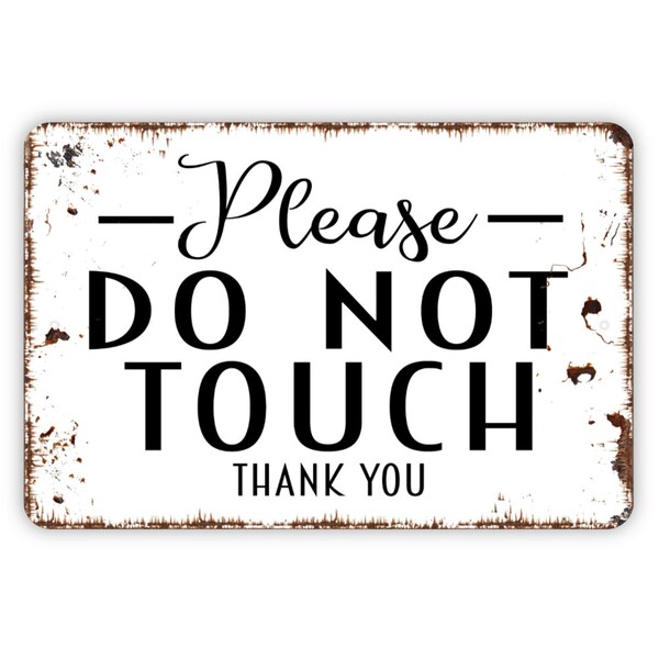 Please Do Not Touch Sign - Etsy