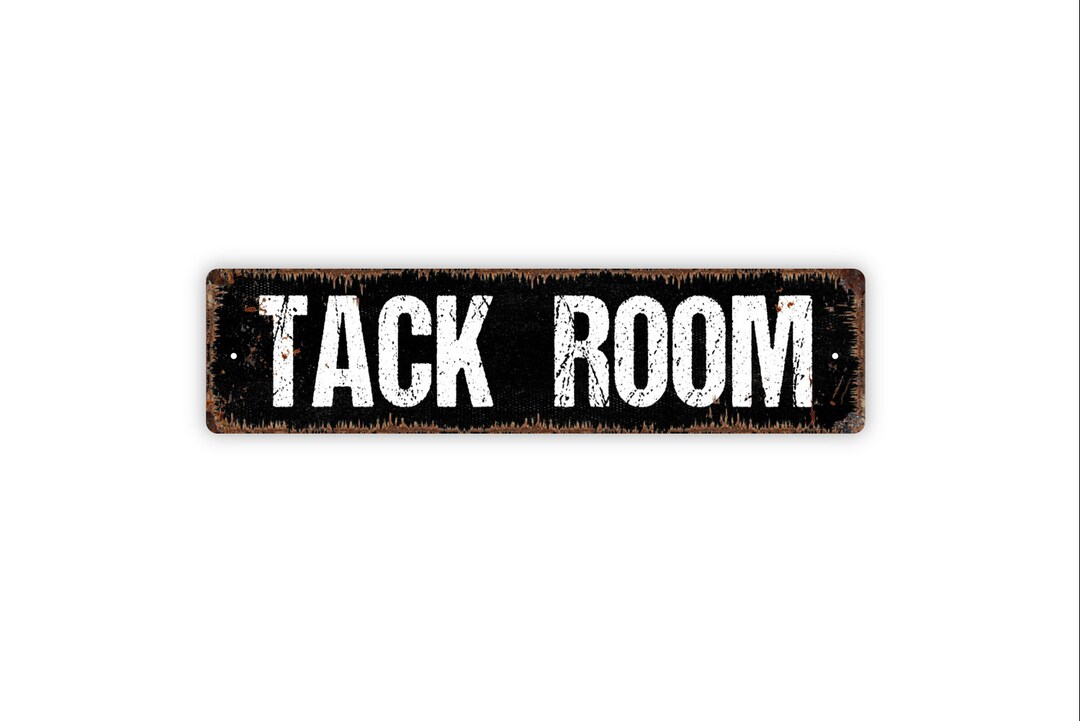Tack Room Sign Horse Ranch Farm Rustic Metal Street Sign or Door Name ...