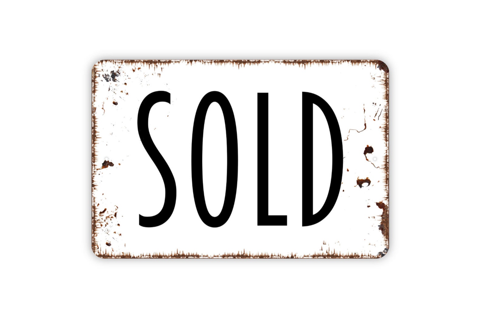 Sold Sign Metal Wall Art - Etsy