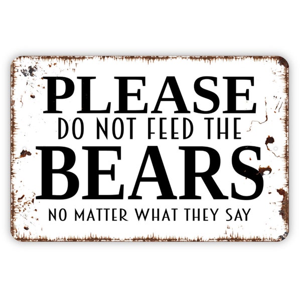 Dont Feed Bears - Etsy