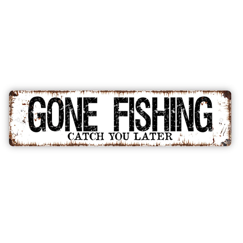 Gone Fishing Sign - Etsy