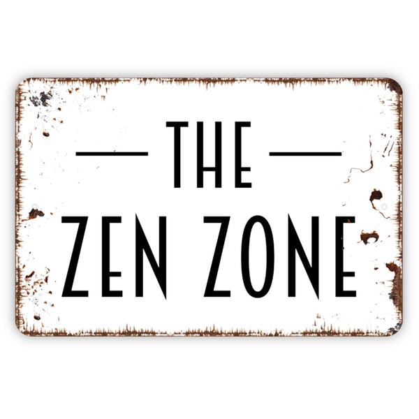 Zen Zone Sign - Etsy