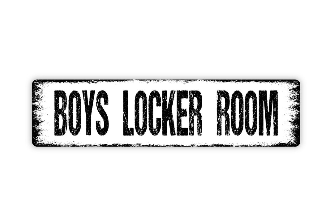 Boys Locker Room Sign Rustic Metal Street Sign or Door Name - Etsy