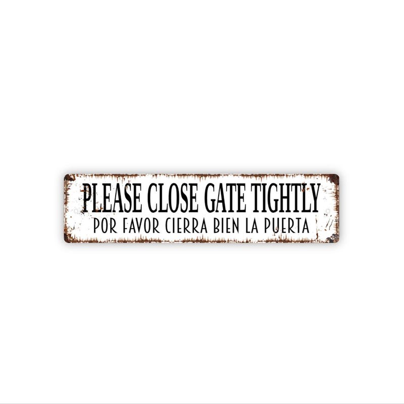 Please Close the Gate Sign - Etsy