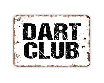 Dart Club Sign - Etsy