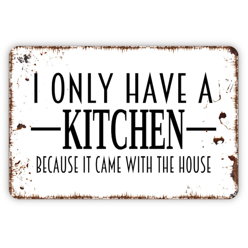 Funny Kitchen Sign - Etsy