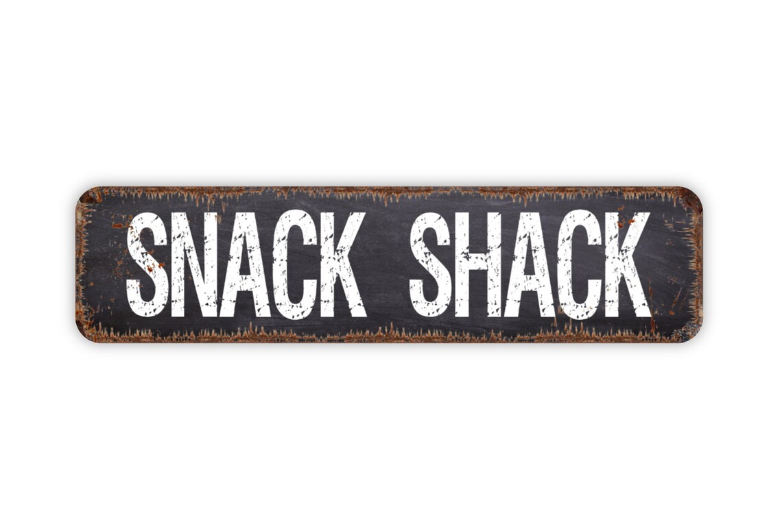 Snack Shack Metal Sign Farmhouse Custom Rustic Street Sign | Etsy
