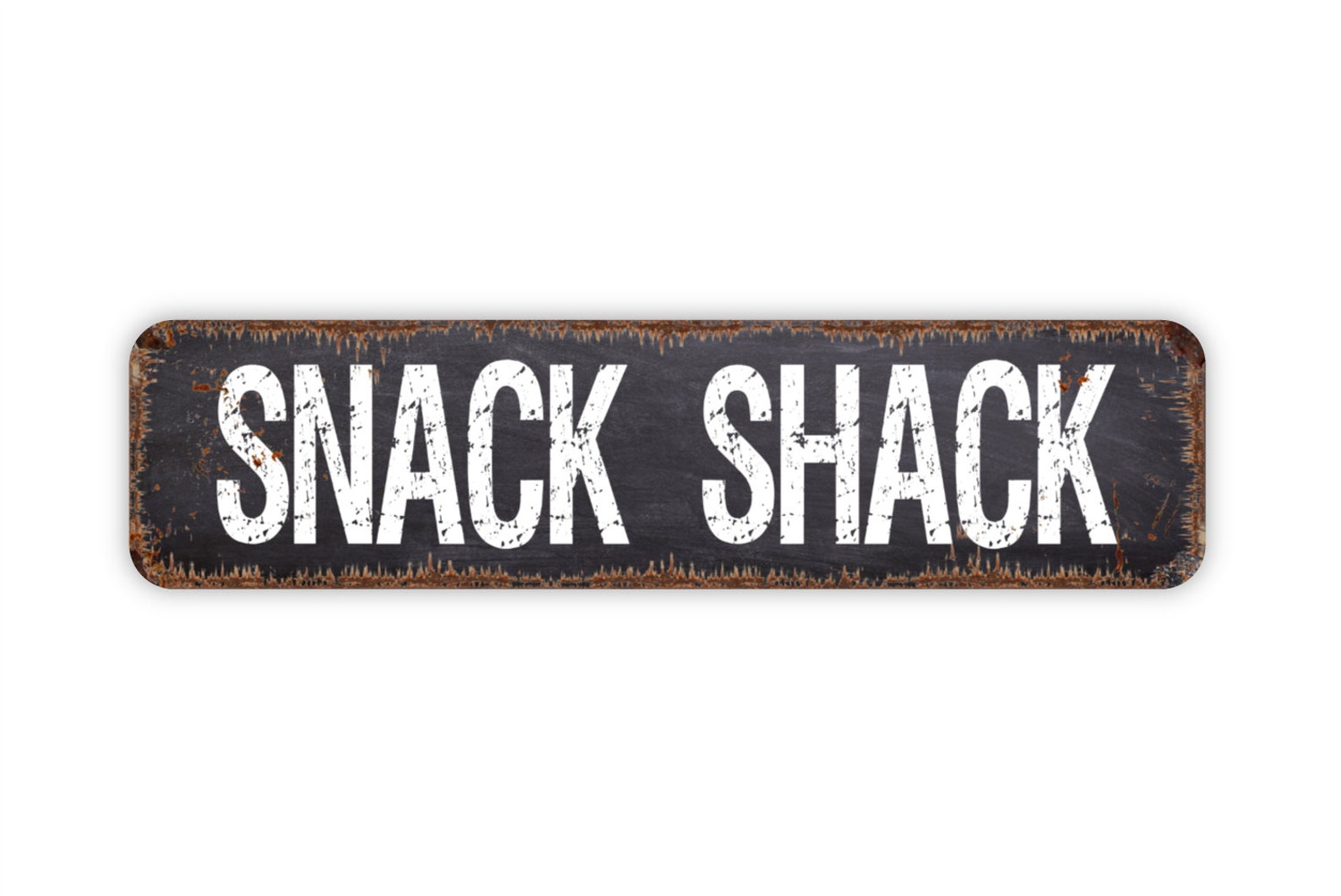 Snack Shack Metal Sign Farmhouse Custom Rustic Street Sign | Etsy