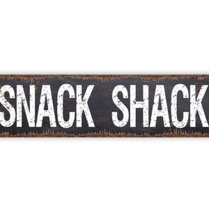 Snack Shack Metal Sign Farmhouse Custom Rustic Street Sign | Etsy