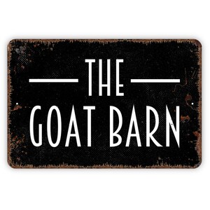 The Goat Barn Sign - Farm Metal Indoor or Outdoor Wall Art - Etsy