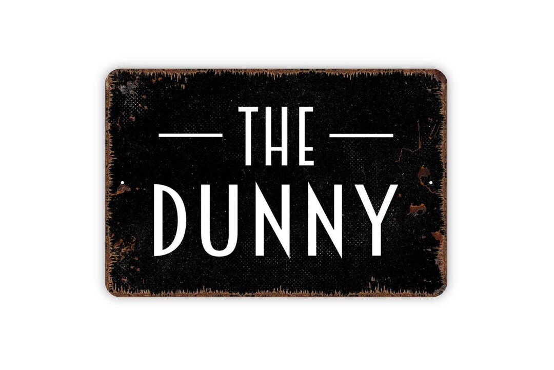 The Dunny Sign - Bathroom Outhouse Metal Sign or Canvas Wall Art - Etsy