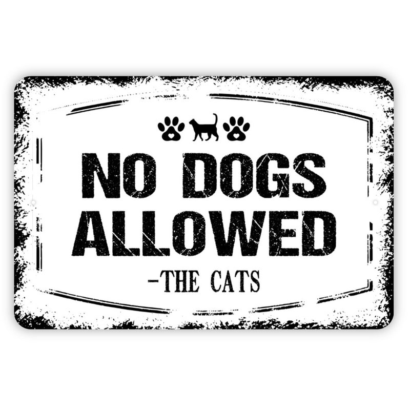 No Cats Allowed Signs - Etsy