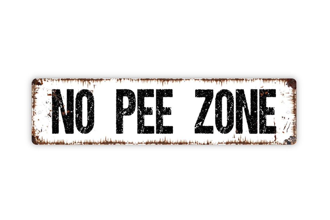 No Pee Zone Sign Funny Swimming Pool Rustic Custom Metal - Etsy