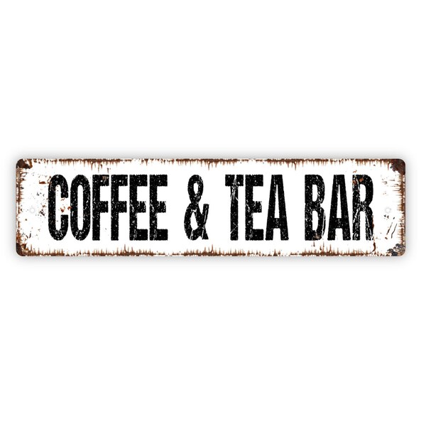 Coffee and Tea Bar Sign - Etsy