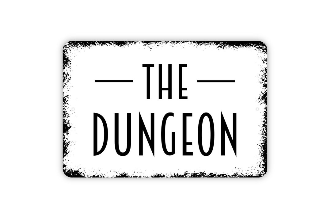 The Dungeon Sign - Basement Bar Man Cave Halloween Spooky Metal Wall ...