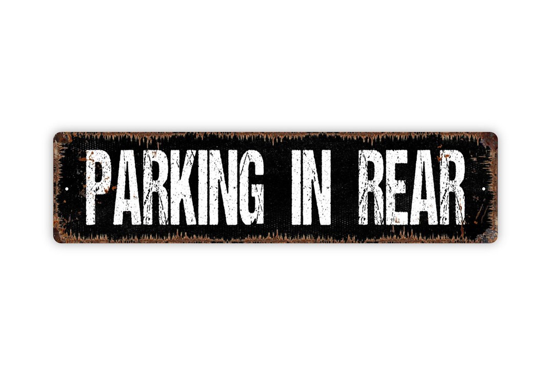 Parking in Rear Sign More Parking in Back Small Business - Etsy