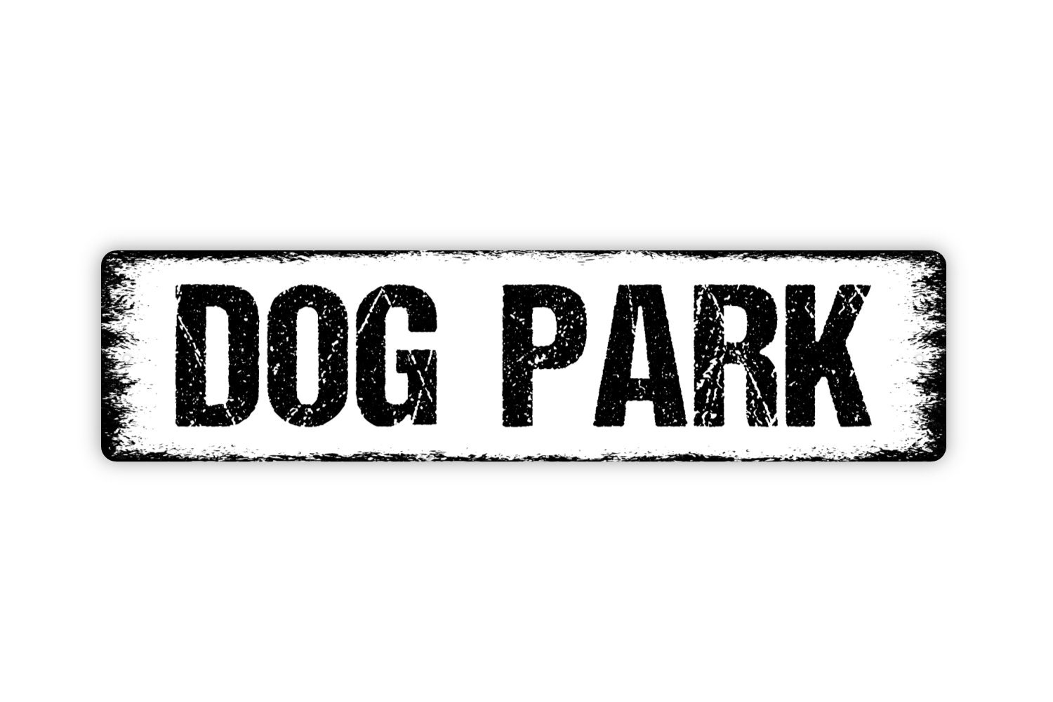 Dog Park Sign Clipart Black