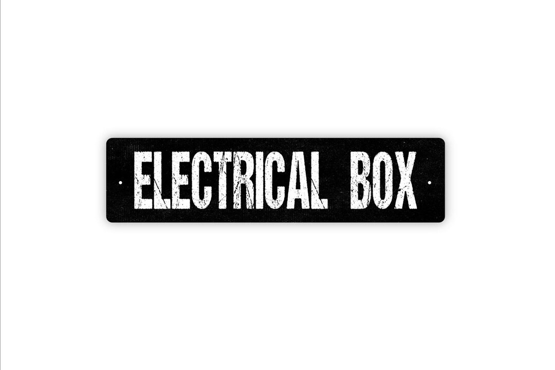 Electrical Box Sign - Electric Panel Room Electricity Danger Warning ...