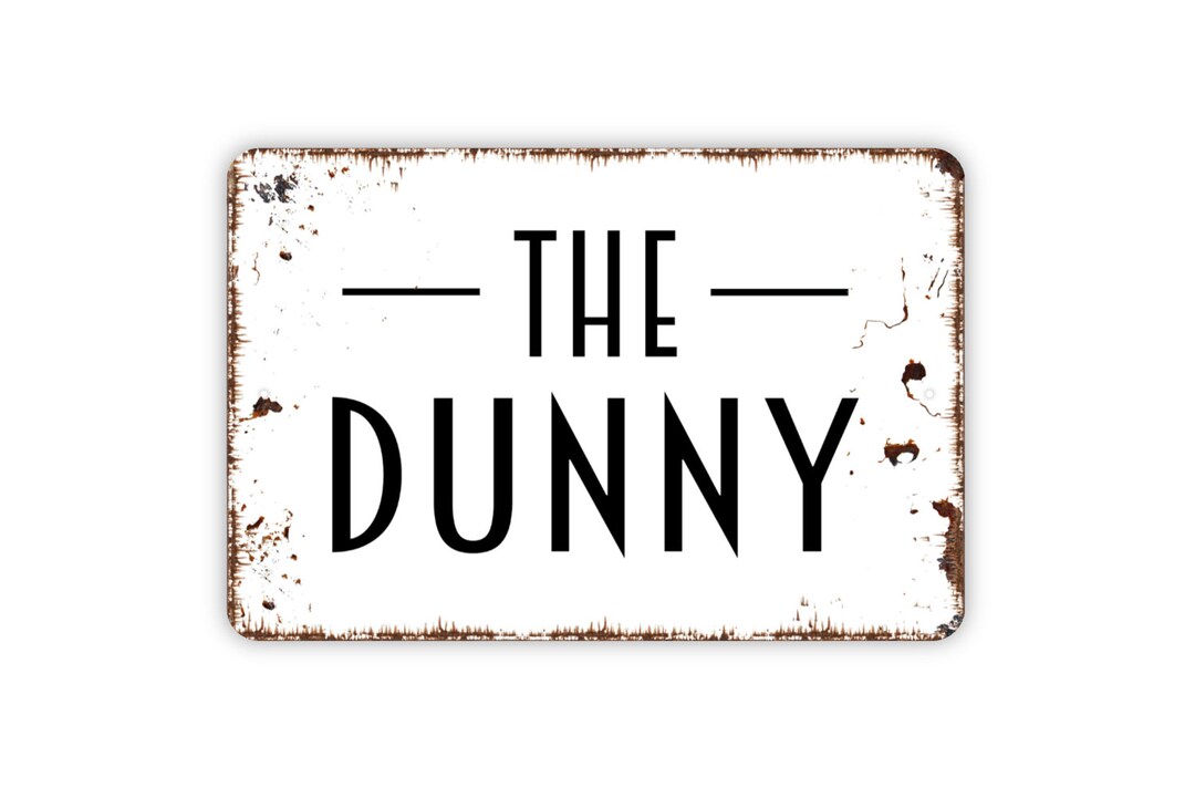 The Dunny Sign Bathroom Outhouse Metal Wall Art - Etsy
