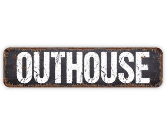 Rustic Outhouse Sign | Etsy