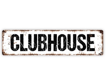 Clubhouse Sign - Etsy