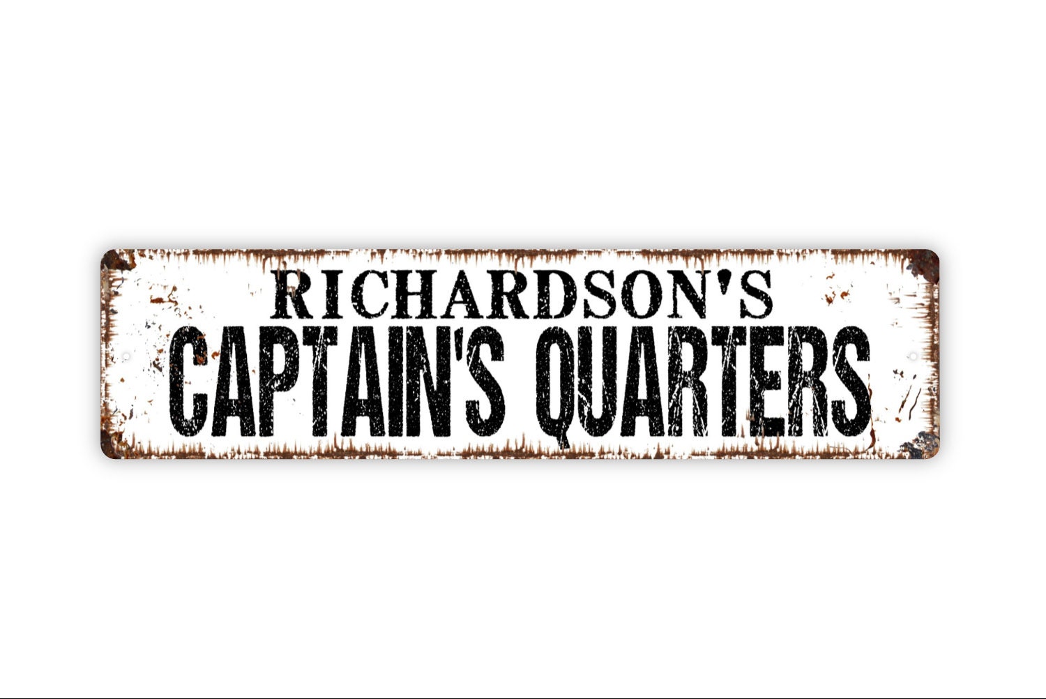 Personalized Captain's Quarters Sign Custom Metal Sign - Etsy