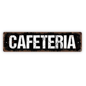 Cafeteria Sign - School Dining Hall Kitchen Restaurant Cafe Diner ...