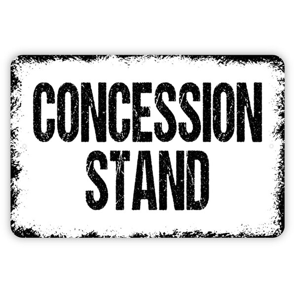Concession Stand Sign - Etsy