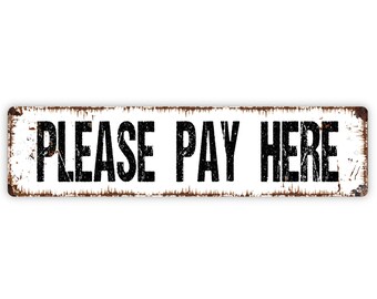 Pay Here Sign - Etsy