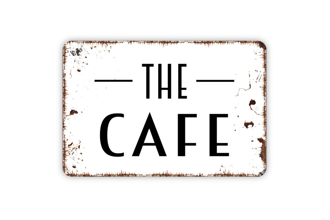 The Cafe Sign - Metal Wall Art - Etsy