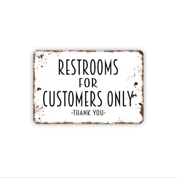 Customers Only Sign - Etsy