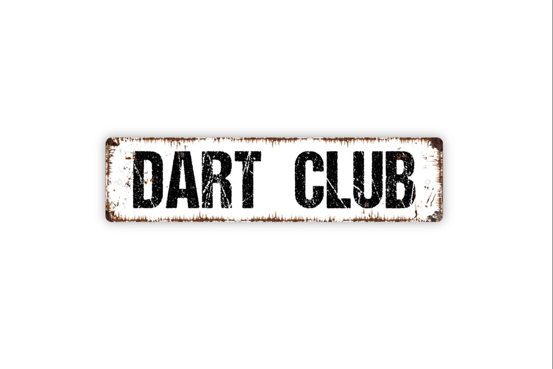 Dart Club Sign - Pool Hall Darts Billiards Lounge Bar Pub Man Cave ...