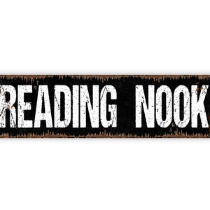 Reading Nook Sign - Library Reading Room Corner Read Books Rustic ...