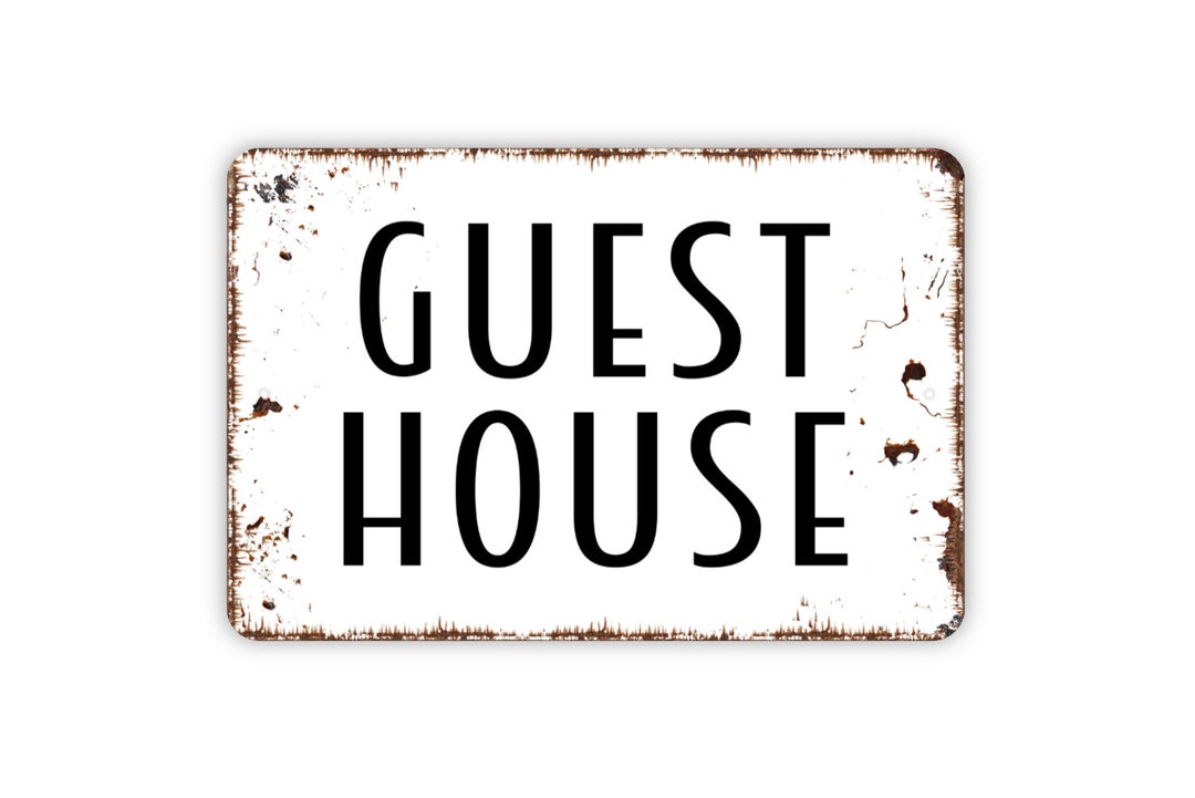Guest House Sign - Metal Wall Art - Indoor or Outdoor - Etsy