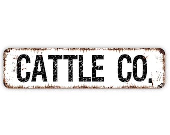 Metal Cattle Company Sign | Etsy