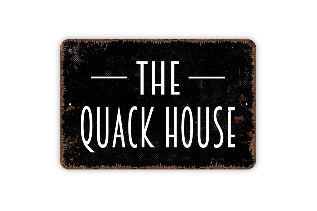 The Quack House Sign - Duck Shack Metal Wall Art - Indoor or Outdoor - Etsy
