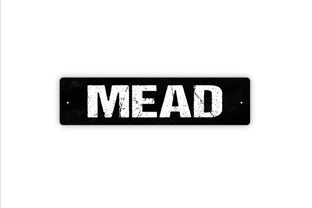 Mead Sign - Honey Bar Alcohol Liquor Rustic Street Metal Sign or Door ...