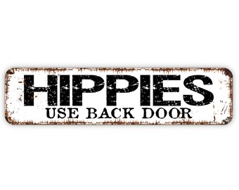 Back Door Sign | Etsy