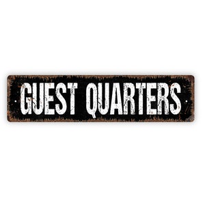 Guest Quarters Sign - Property Rental Guest Vacation House Boat Rustic ...