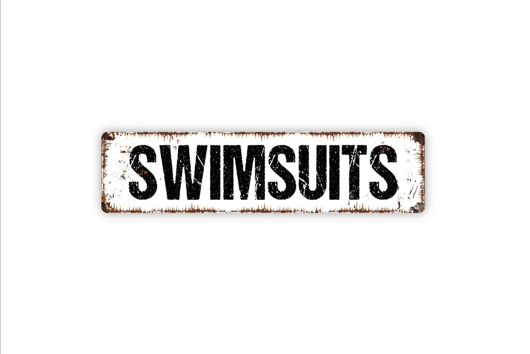 Swimsuits Sign - Swimsuit Swimming Pool Shower Bathroom Store Shower ...