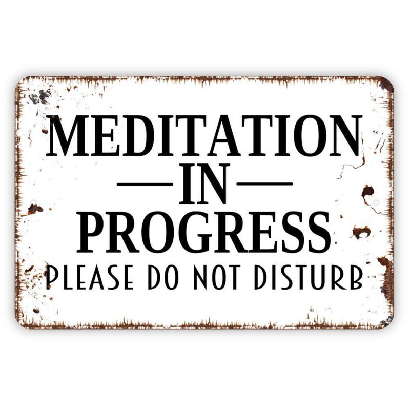 Meditation Sign - Etsy