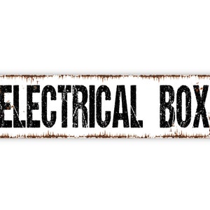Electrical Box Sign Electric Panel Room Electricity Danger - Etsy