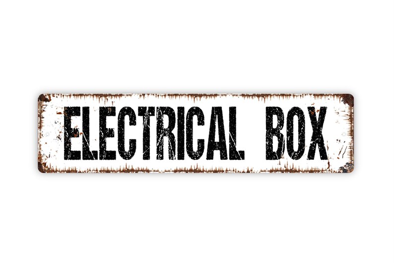 Electrical Box Sign Electric Panel Room Electricity Danger - Etsy