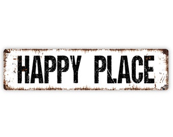 Happy Place Sign - Etsy