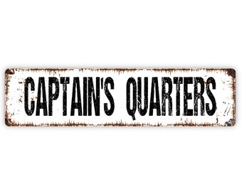 Captain Quarters Sign - Etsy