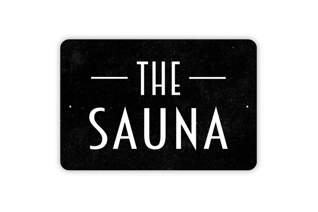 The Sauna Sign - Metal Wall Art - Indoor or Outdoor - Etsy