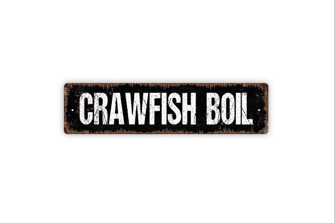 Crawfish Boil Sign - Crawfish Boil Broil Seafood Shrimp Kitchen Vinyl ...